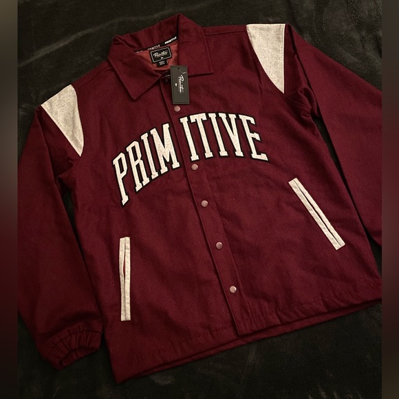 Primitive | Jackets & Coats | Primitive Burgundy Coach Jacket | Poshmark